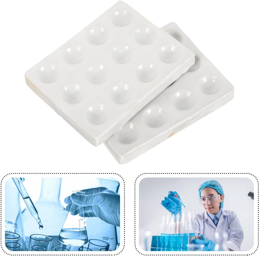 Spot plate 12 wells - M/S. Bright Scientific Co. | Porcelain Spot Plate ...